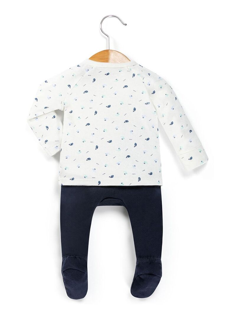 Tee Shirt Ml Enfant Terre de Marins - Bleu - Kiabi - 12.60€