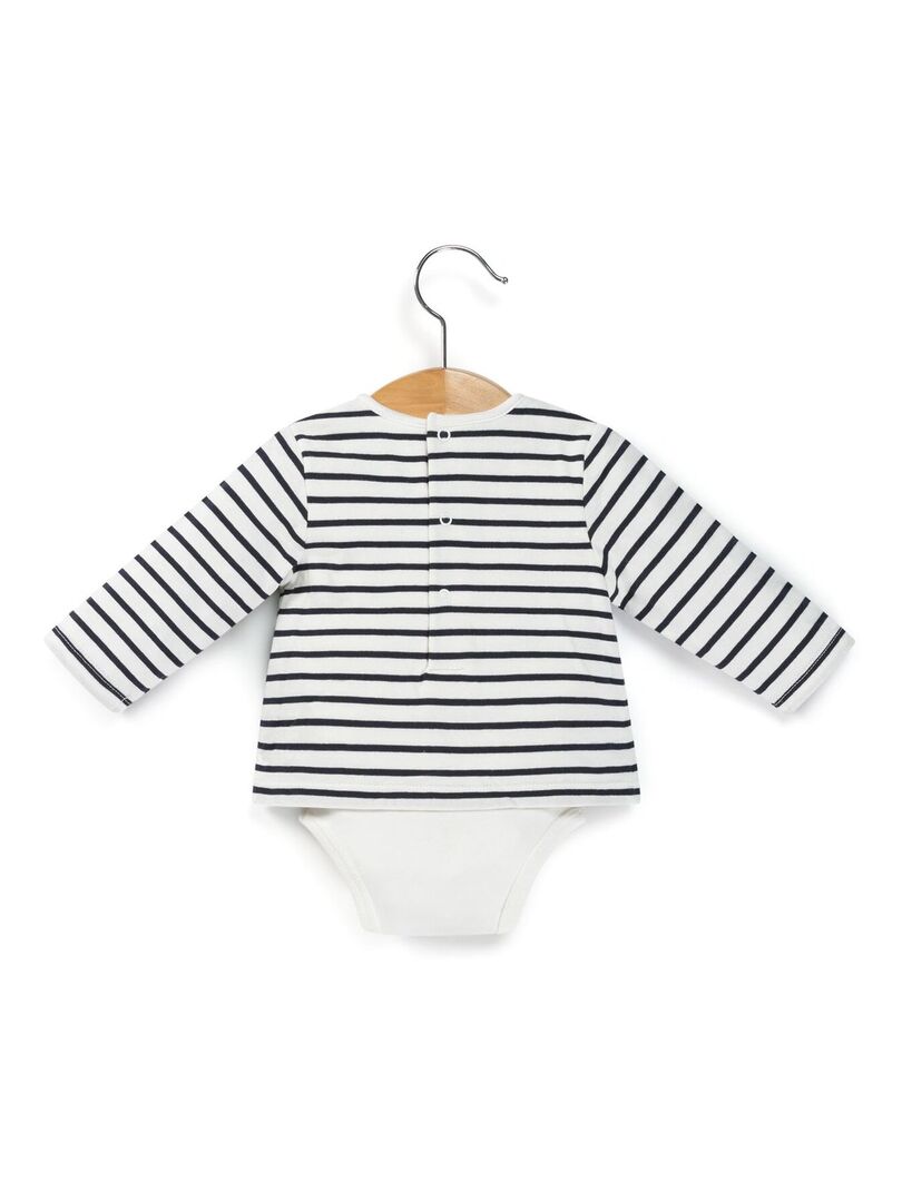 Tee Shirt Ml Multicolore Enfant Terre de Marins - Bleu - Kiabi - 16.00€