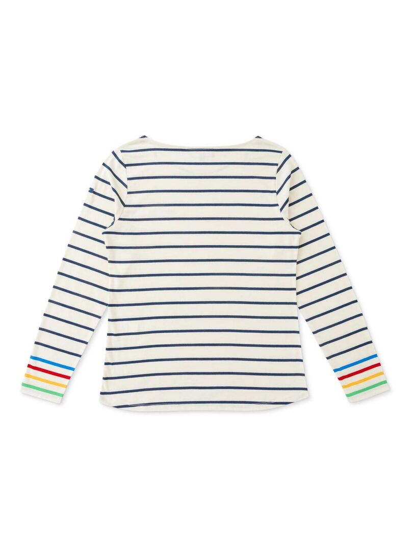 Tee Shirt Ml Multicolore Femme Terre de Marins - Bleu - Kiabi - 17.50€