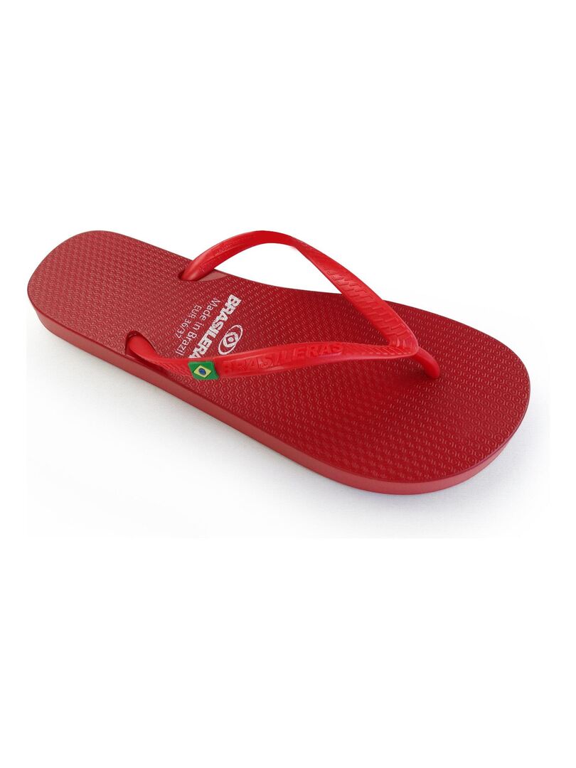 Tongs Brasileras pour femmes avec semelles en caoutchouc - Rouge ...