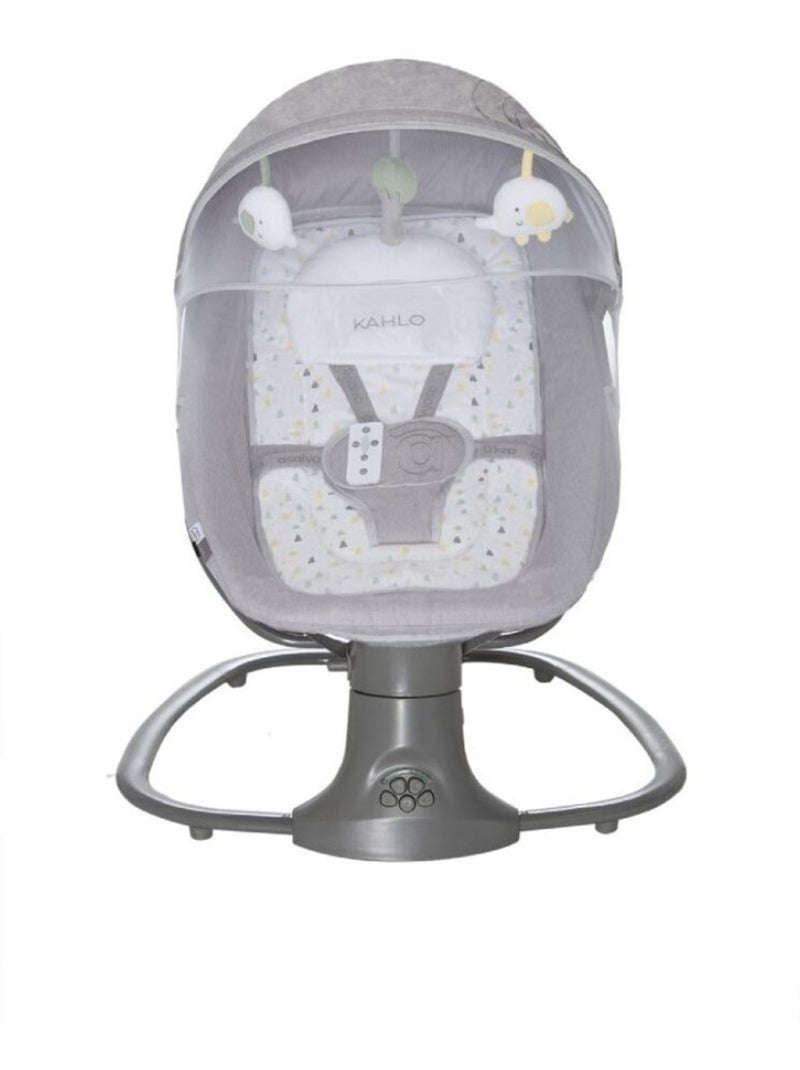 Transat bébé légère avec balancelle, 10 mélodies et moustiquaire incluse - Kahlo - Gris - Bébé ...