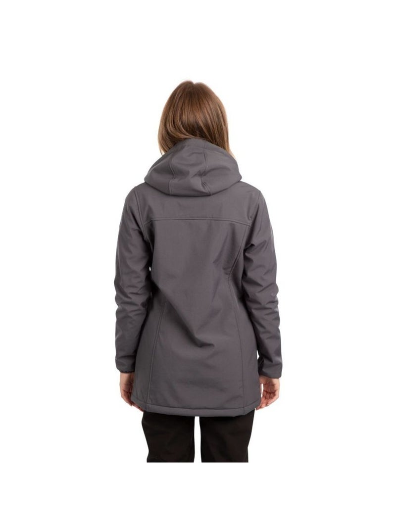 Trespass - Veste imperméable longue KRISTEN - Carbone - Femme - 80.99 ...