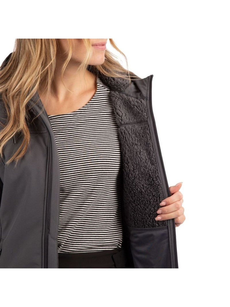 Trespass - Veste imperméable longue KRISTEN - Carbone - Femme - 80.99 ...