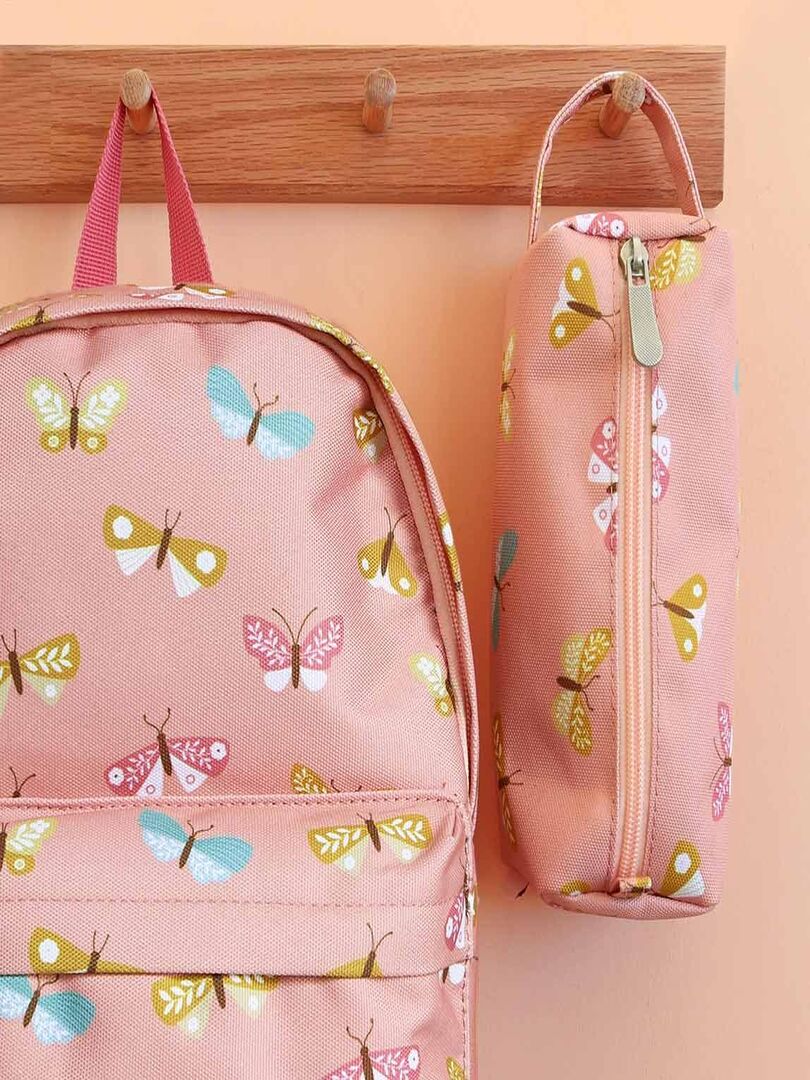 Trousse scolaire Papillons - Rose - Kiabi - nu€