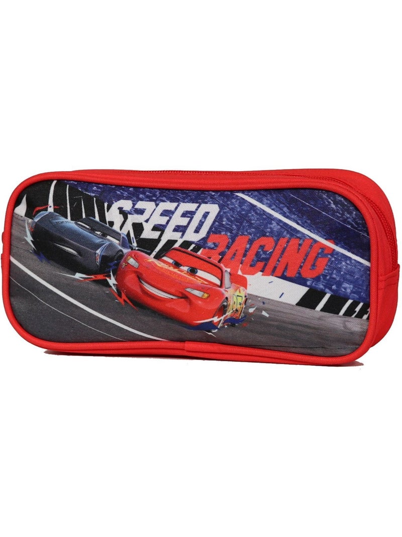 Trousse scolaire rectangulaire Disney Cars Rouge Bagtrotter - Rouge ...
