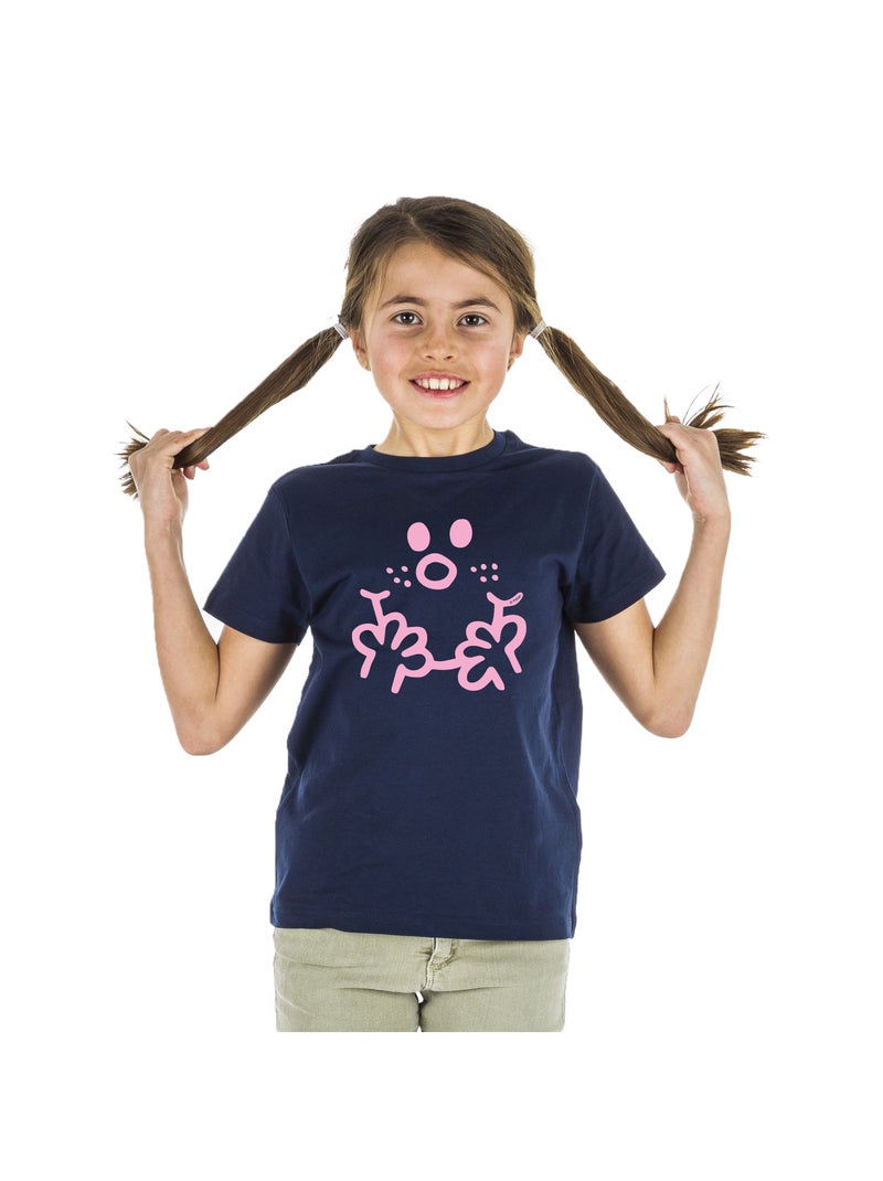 Tshirt Enfant VISAGE MADAME - Bleu marine - Fille - 11.90€ - Kiabi