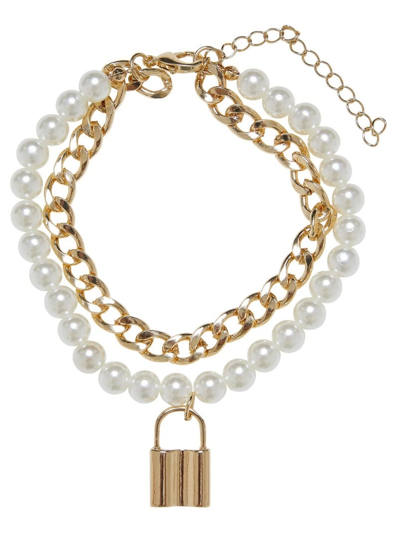 Urban Classics - Bracelet motif/style Cadenas - Doré/or - Adulte - 0.00 ...