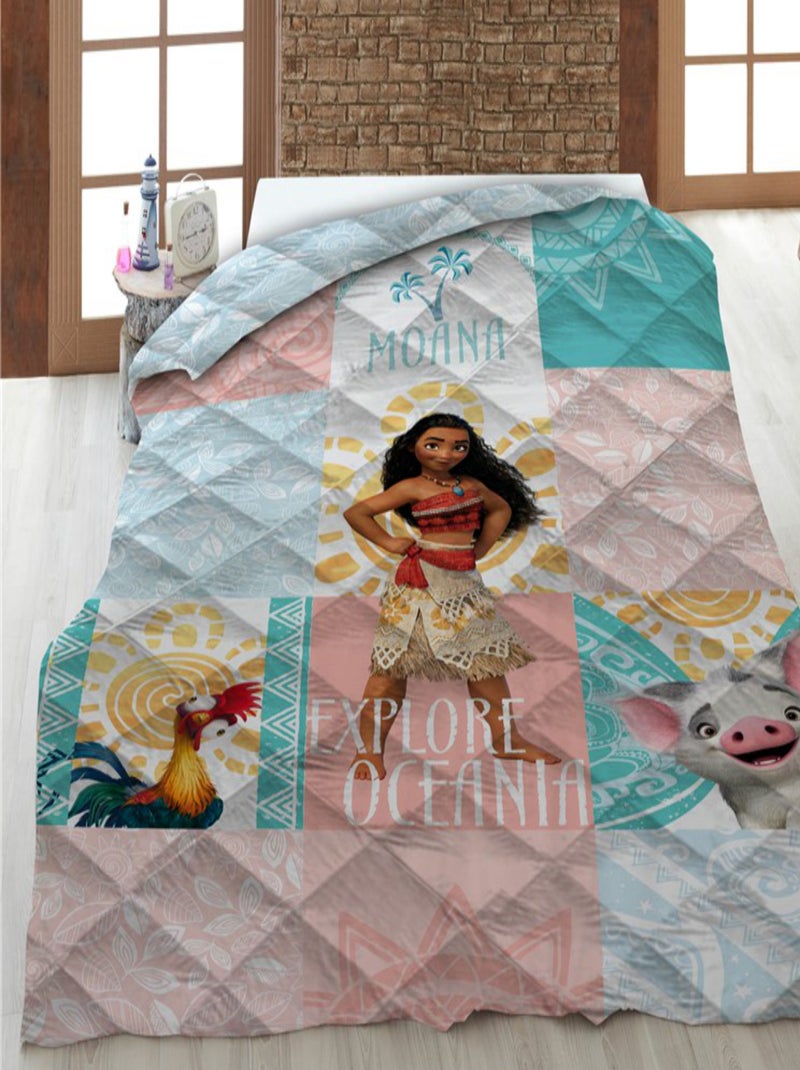 Vaiana, Couette Imprimée Enfant Réversible, MOANA - Rose - Fille - 33. ...