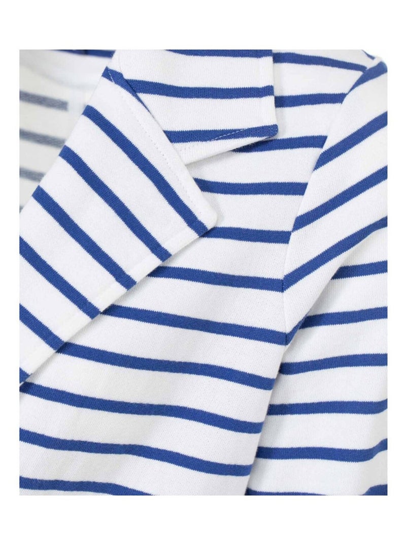 Veste - Terre de Marins - Blanc Bleu - Femme - 50.00€ - Kiabi