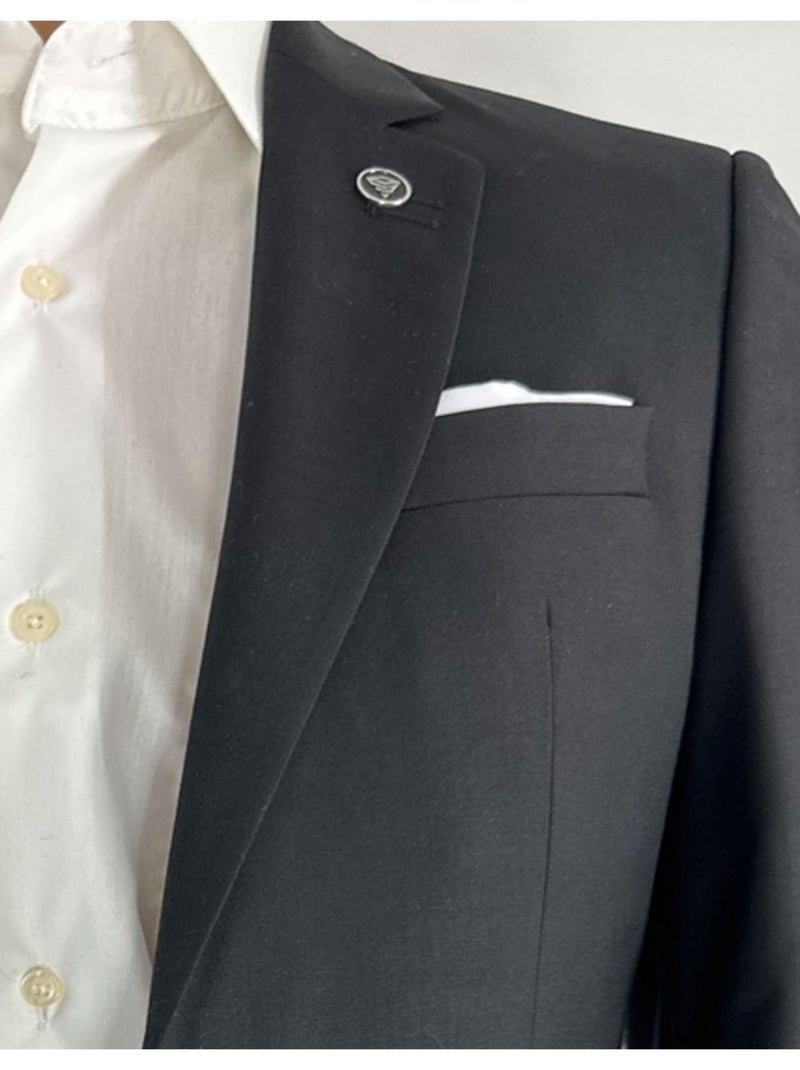 Veste Blazer 2 boutons Bill Tornade Bill Tornade - Noir Noir - Homme - 109.00€ - Kiabi