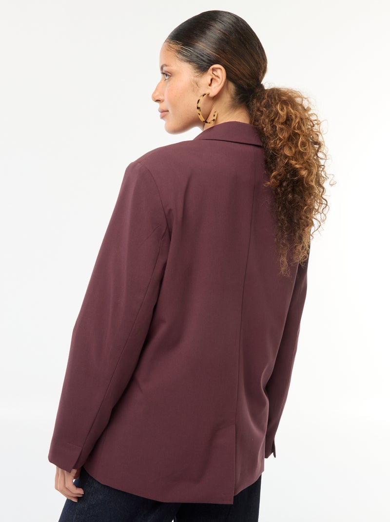 Veste de tailleur - Prune - Femme - 30.00€ - Kiabi