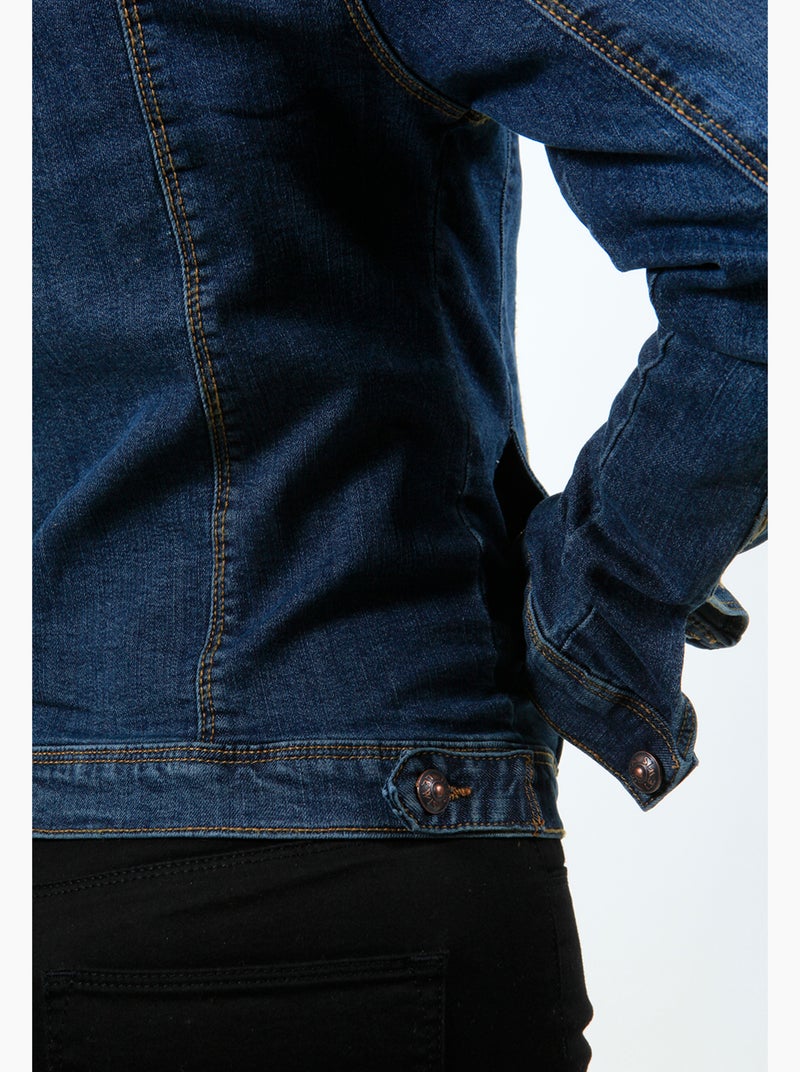 Veste en jeans stretch coupe ajustée ENIA 'Rica Lewis' - Bleu - Kiabi ...