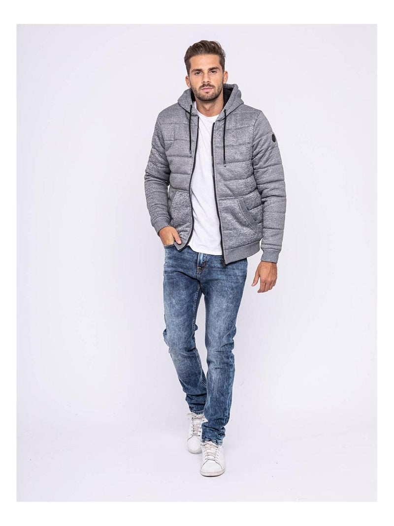 Veste fourrée capuche ZELKO - Gris - 0.00€ - Kiabi