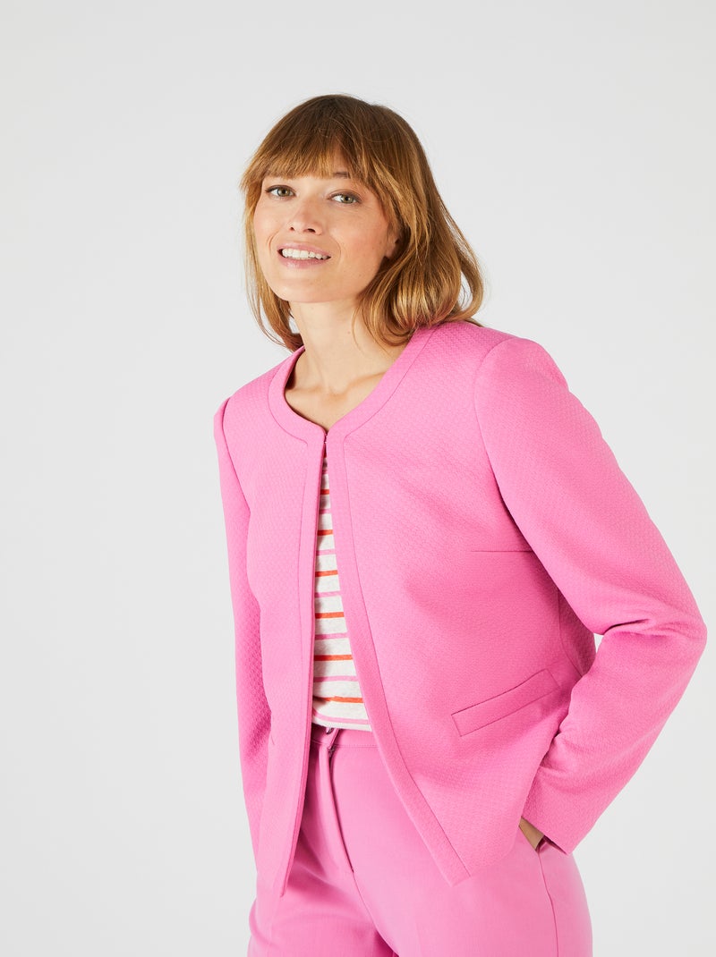 Veste maille - Damart - Rose - 0.00€ - Kiabi