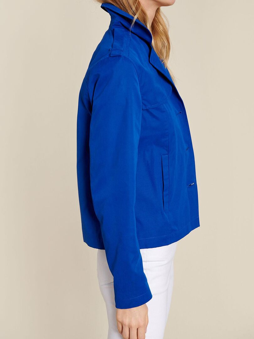 Veste paletot courte - Damart - Bleu saphir - Kiabi - 31.00€