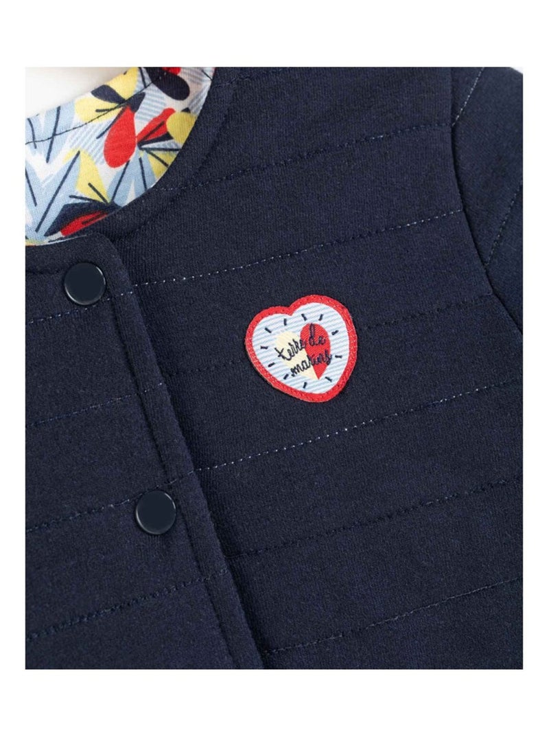 Veste réversible - Terre de Marins - Bleu marine - Fille - 30.00€ - Kiabi