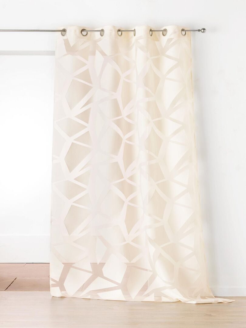 Voilage en Jacquard à Imprimés Géométriques - Beige - Kiabi - 57.42€ Voilage en Jacquard à Imprimés Géométriques - Beige - Kiabi - 57.42€