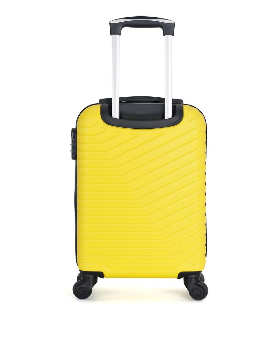 WAVE PARIS - Valise Cabine ABS LENA-E 4 Roues 50 cm - Jaune - Kiabi ...