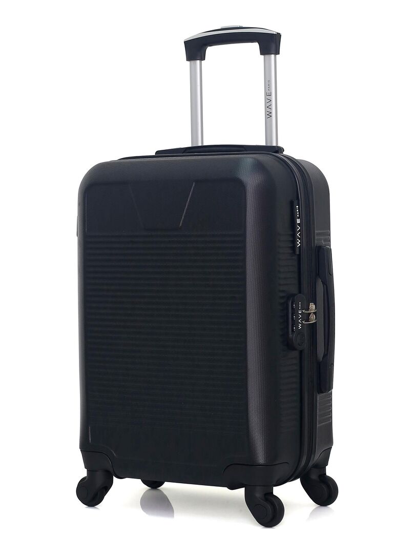 WAVE PARIS - Valise Cabine ABS SELENGA 4 Roues 55 cm - Noir - Kiabi - nu€
