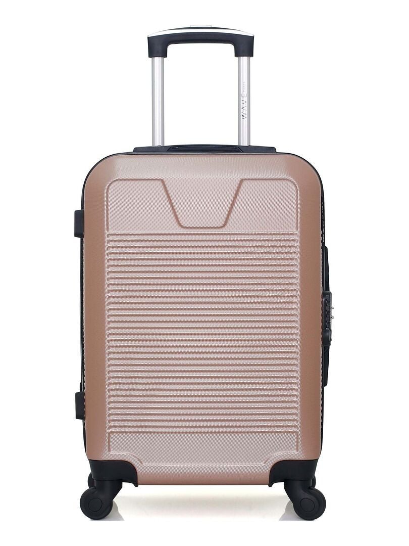 WAVE PARIS - Valise Cabine ABS SELENGA 4 Roues 55 cm - Rose - Kiabi ...