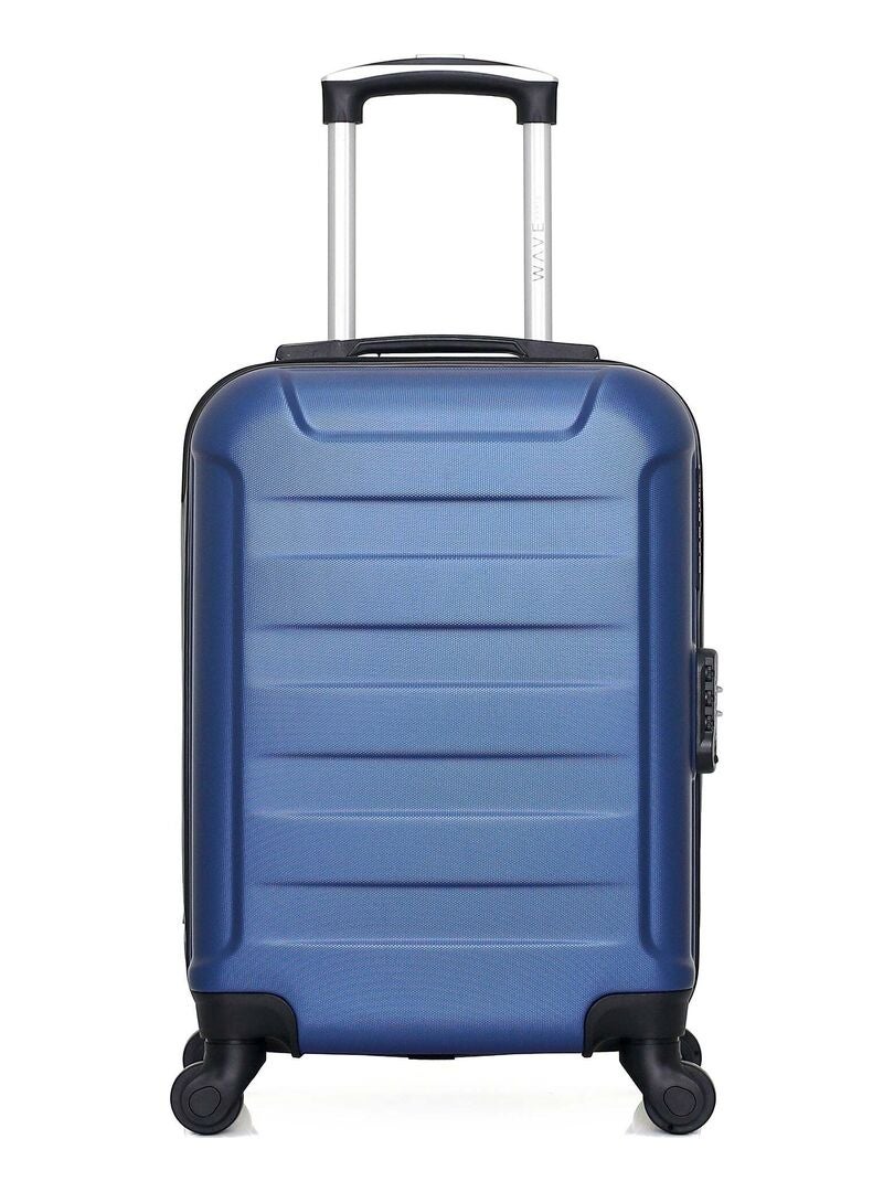 WAVE PARIS - Valise Cabine XS ABS ELBE-E 4 Roues 50 cm - Bleu marine ...