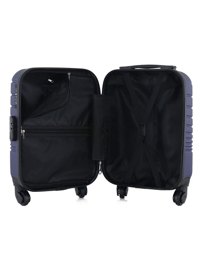 WAVE PARIS - Valise Cabine XXS 46cm TIGRE - Bleu marine - Kiabi - 109.00€