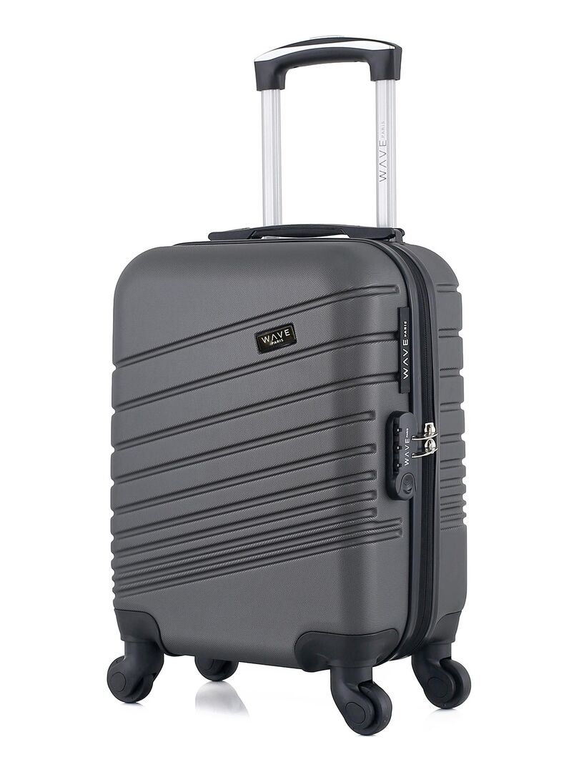 WAVE PARIS - Valise Cabine XXS 46cm TIGRE - Gris foncé - Kiabi - nu€
