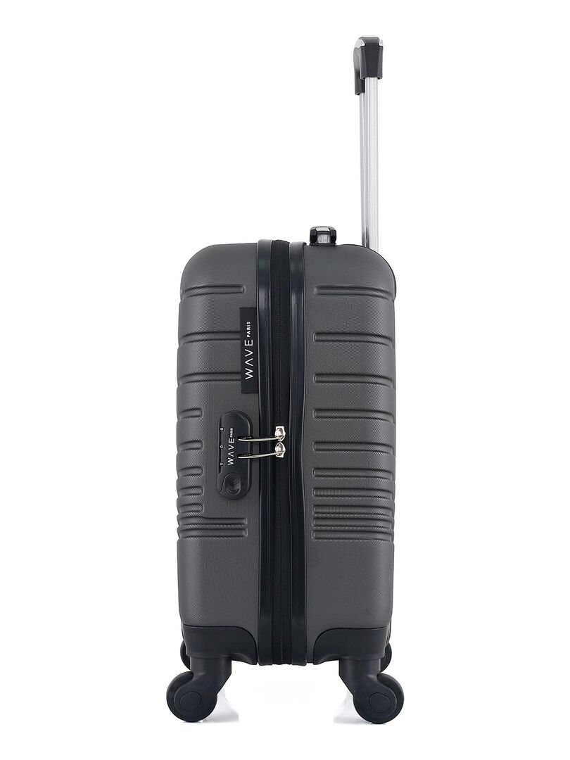 WAVE PARIS - Valise Cabine XXS 46cm TIGRE - Gris foncé - Kiabi - nu€