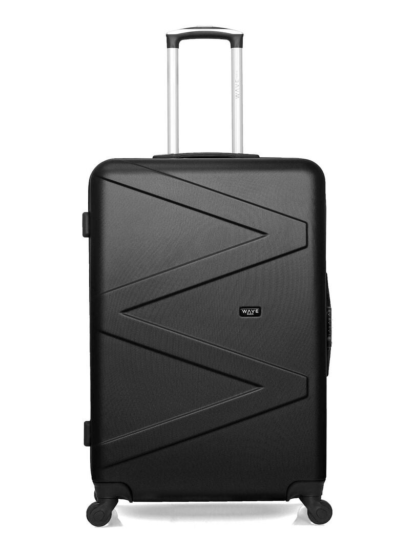 WAVE PARIS - Valise Grand Format ABS AMAZONE 4 Roues 75 cm - Noir ...