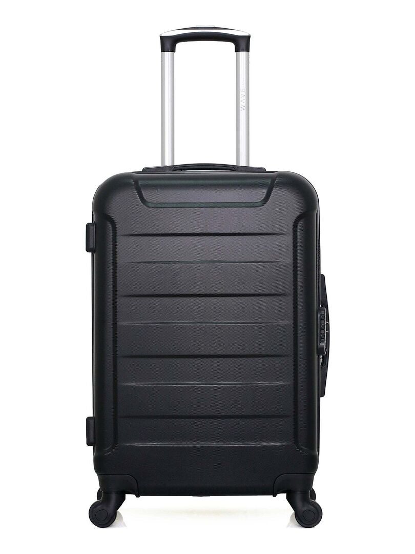 WAVE PARIS - Valise Weekend ABS ELBE-A 4 Roues 60 cm - Noir - Kiabi ...