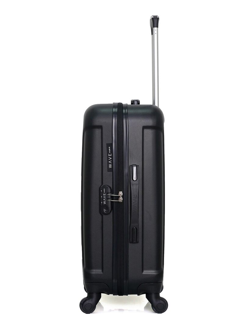 WAVE PARIS - Valise Weekend ABS ELBE-A 4 Roues 60 cm - Noir - Kiabi ...
