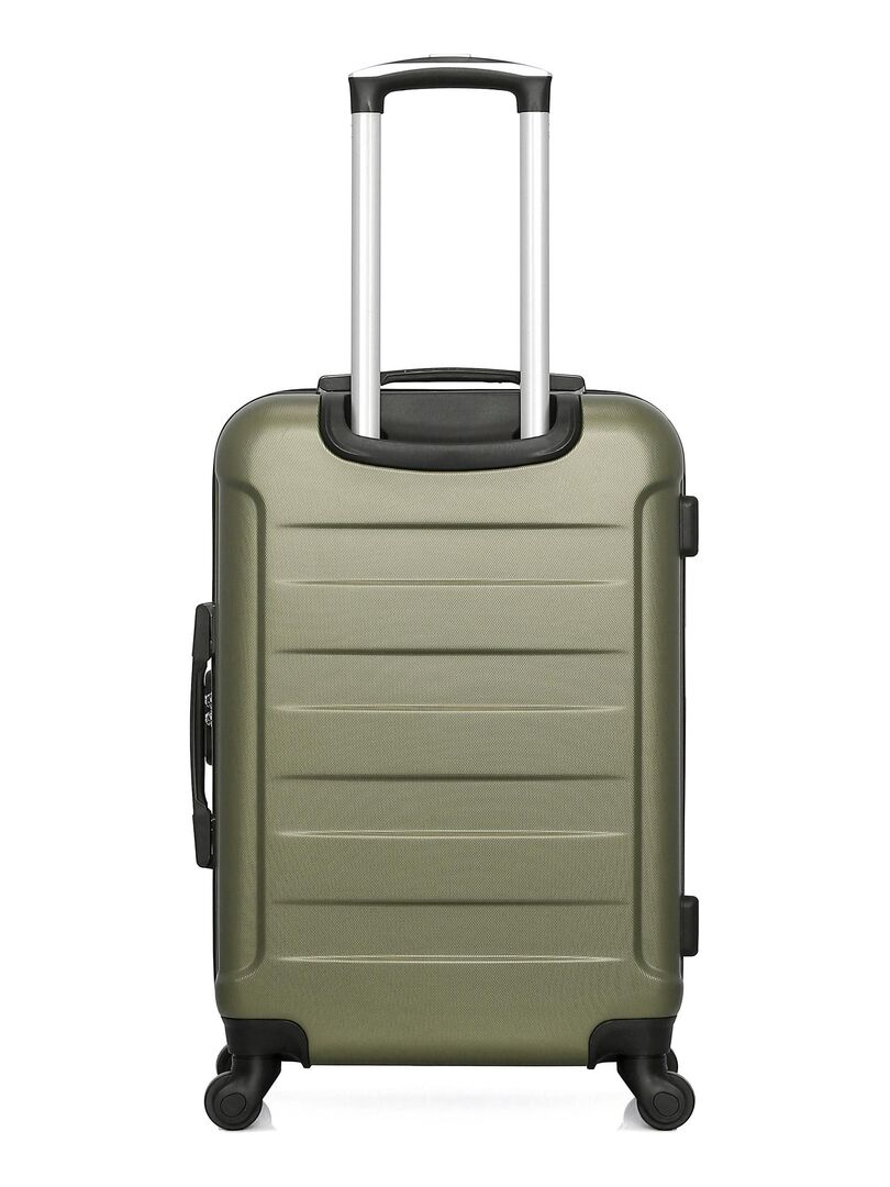 WAVE PARIS - Valise Weekend ABS ELBE-A 4 Roues 60 cm - Vert kaki ...